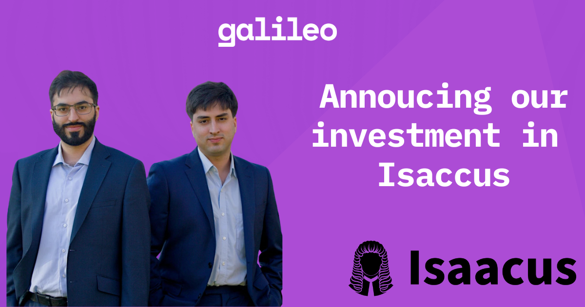 Announcing our Investment in Isaacus